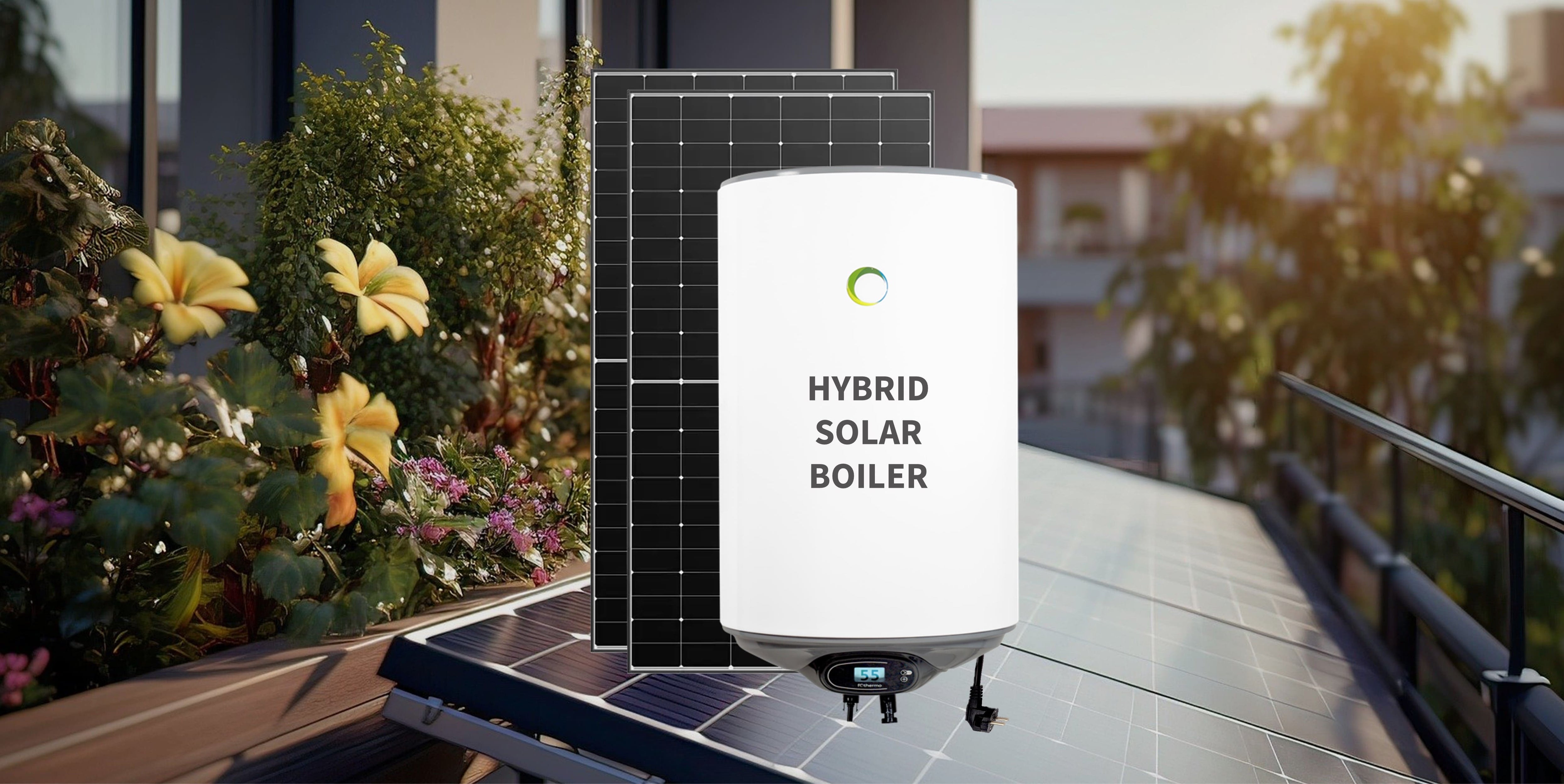Photovoltaic hybrid boiler - solar boiler with balcony power plant ...